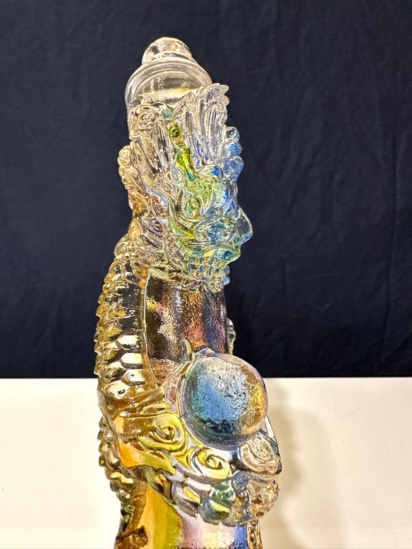 Colourful Glass Liu Li Dragon Poweful Calligraphy Brush, Hobbies & Toys ...