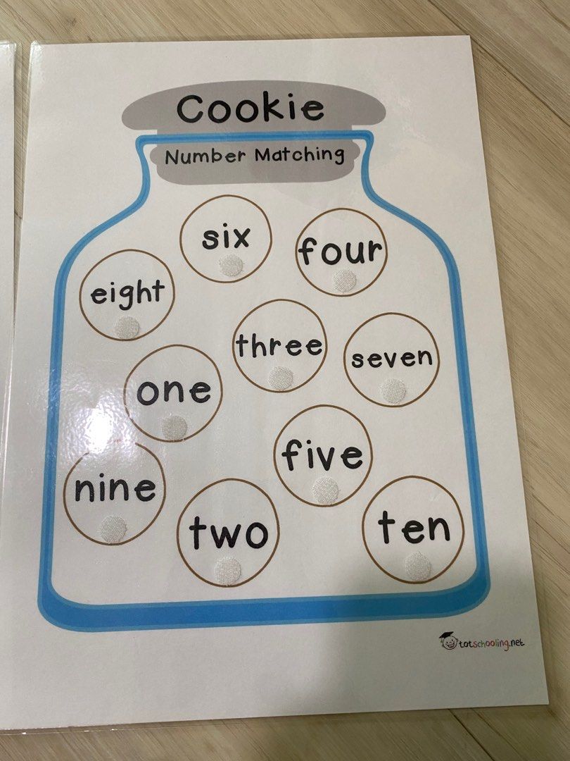 Cookies Number Matching, Hobbies & Toys, Books & Magazines, Children's ...