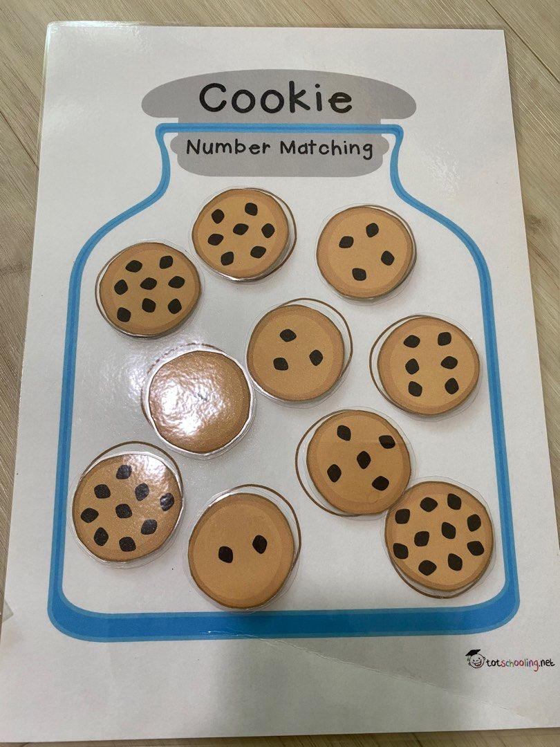 Cookies Number Matching, Hobbies & Toys, Books & Magazines, Children's ...