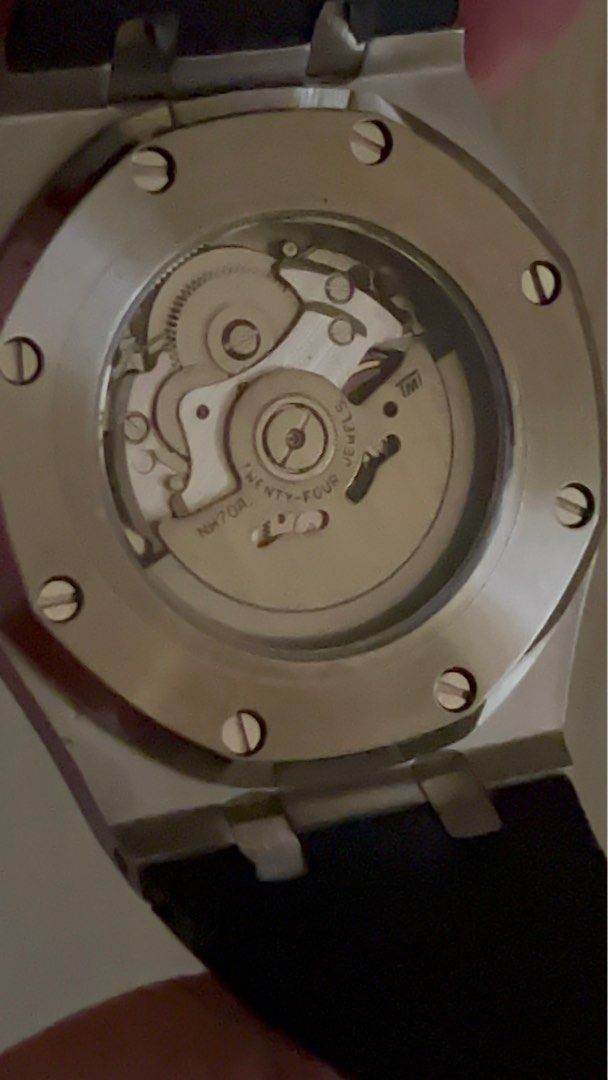 Custom watch nh35 skeleton face, Men's Fashion, Watches & Accessories ...