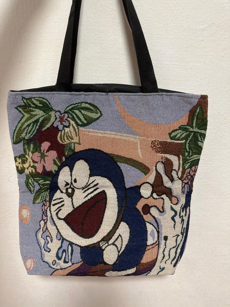 Doraemon Embroidery Totebag, Women's Fashion, Bags & Wallets, Tote Bags on Carousell