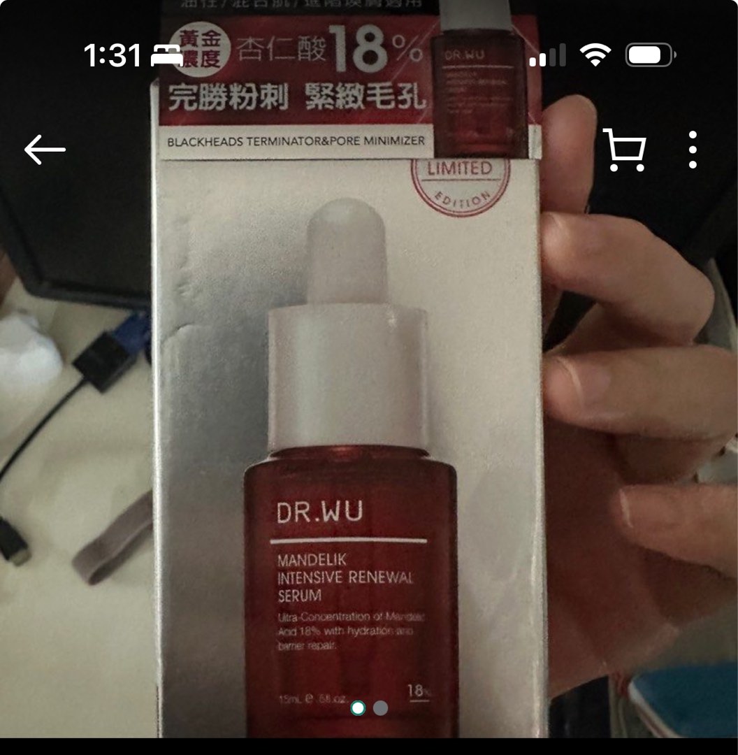 DR WU mandelic acid 18% 15ML, Beauty & Personal Care, Face, Face Care on Carousell