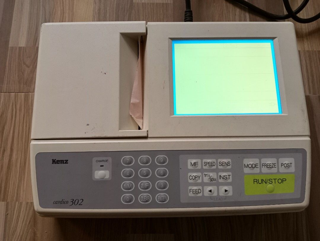 ECG Recorder | Kenz Cardico Model 302, Health & Nutrition, Medical ...