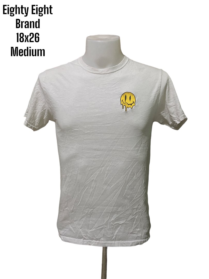 Eighty eight Smiley Tee, Men's Fashion, Tops & Sets, Tshirts & Polo ...