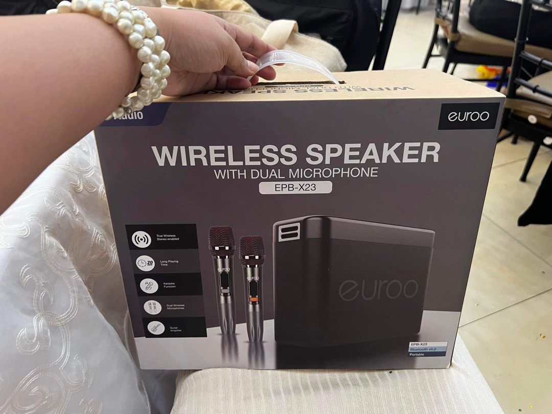 Euroo EPB-X23 Wireless Speaker with Dual Microphone, Audio, Soundbars ...