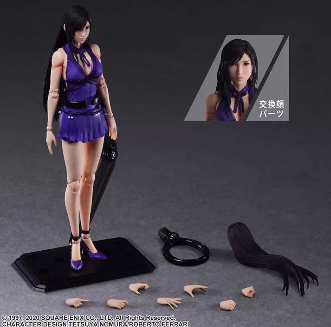 Final Fantasy 7 VII Remake Tifa Lockhart Dress ver Play Arts Kai Figure ...