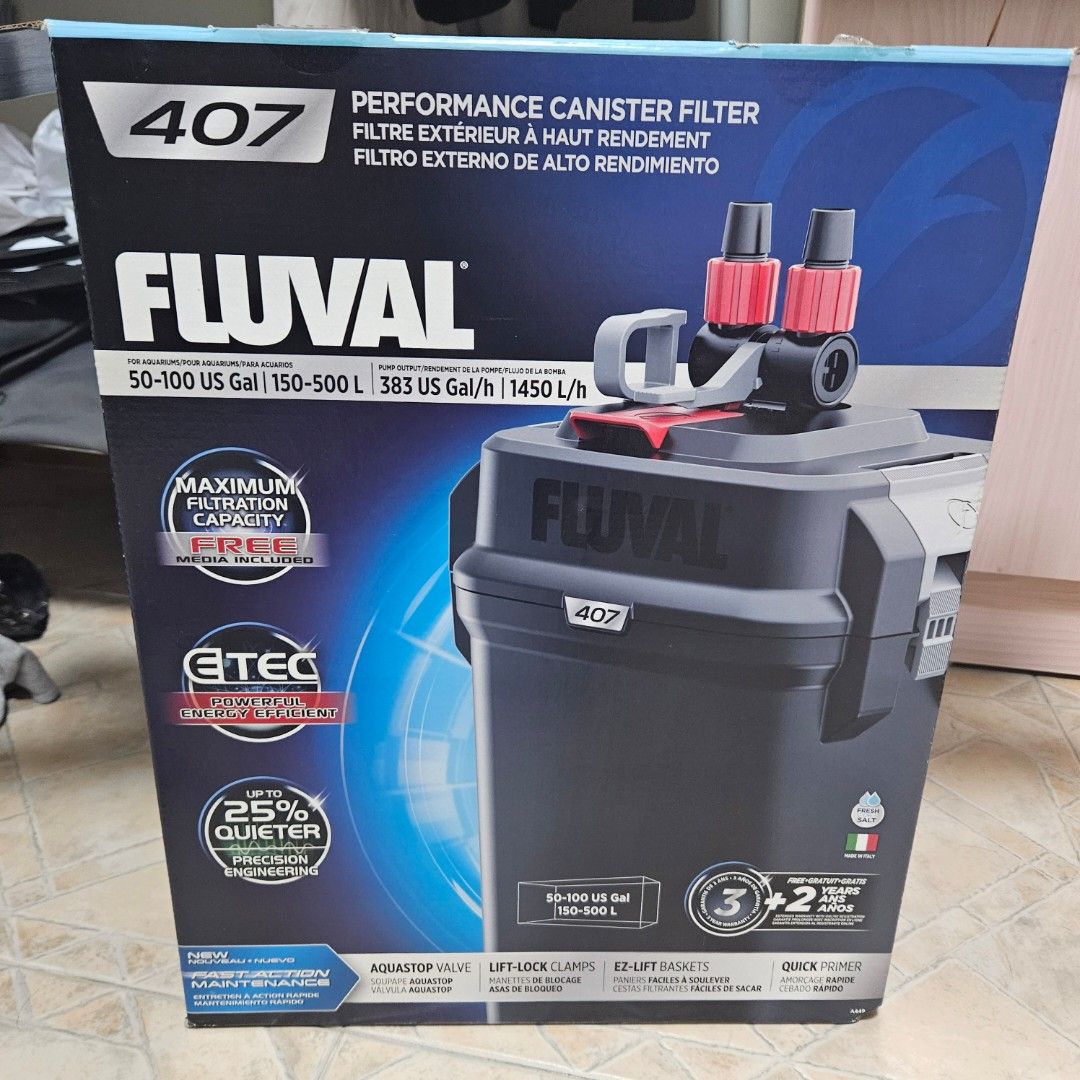 Fluval 407 (up to 500L), Pet Supplies, Homes & Other Pet Accessories on ...