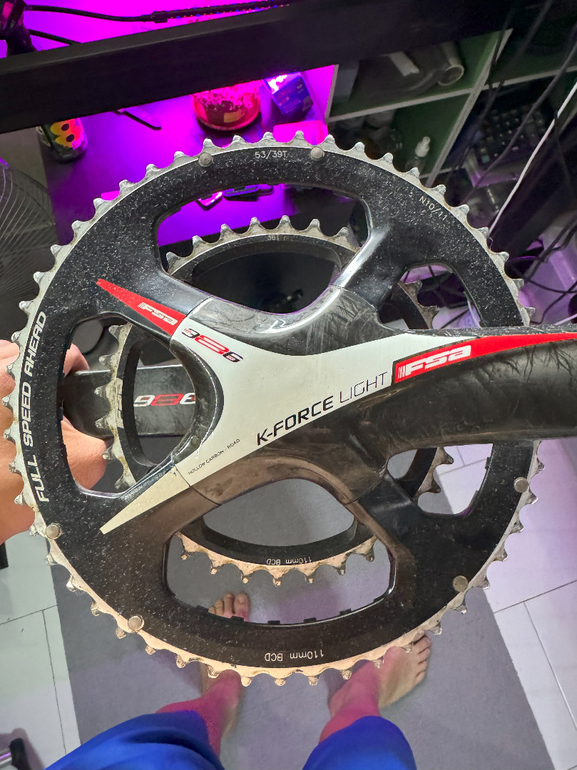 FSA K-Force Light Carbon Crankset, Sports Equipment, Bicycles & Parts ...