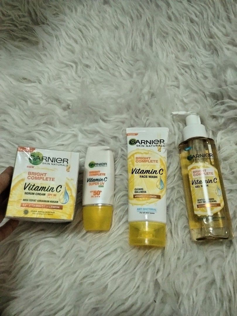Garnier bundle set skincare set, Beauty & Personal Care, Face, Face ...