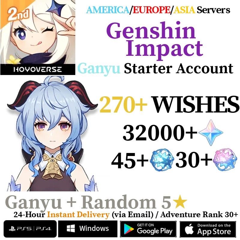 GENSHIN REROLL ACCOUNT WITH GANYU, Video Gaming, Gaming Accessories, In ...