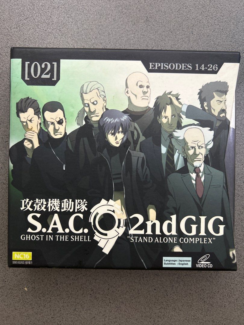 Ghost In The Shell Stand Alone Complex and 2nd GIG Original VCD ...