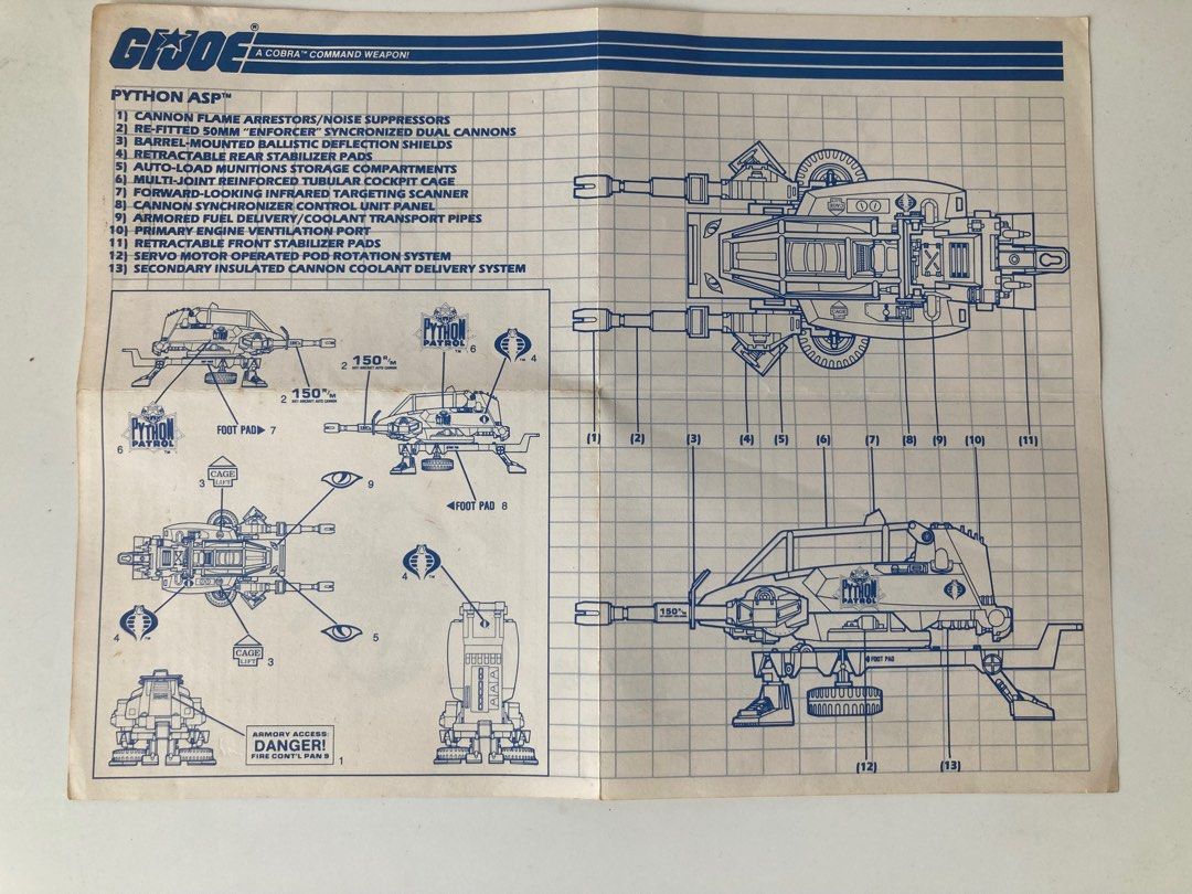 G.I.JOE Python ASP GI.Joe, Hobbies & Toys, Memorabilia & Collectibles ...