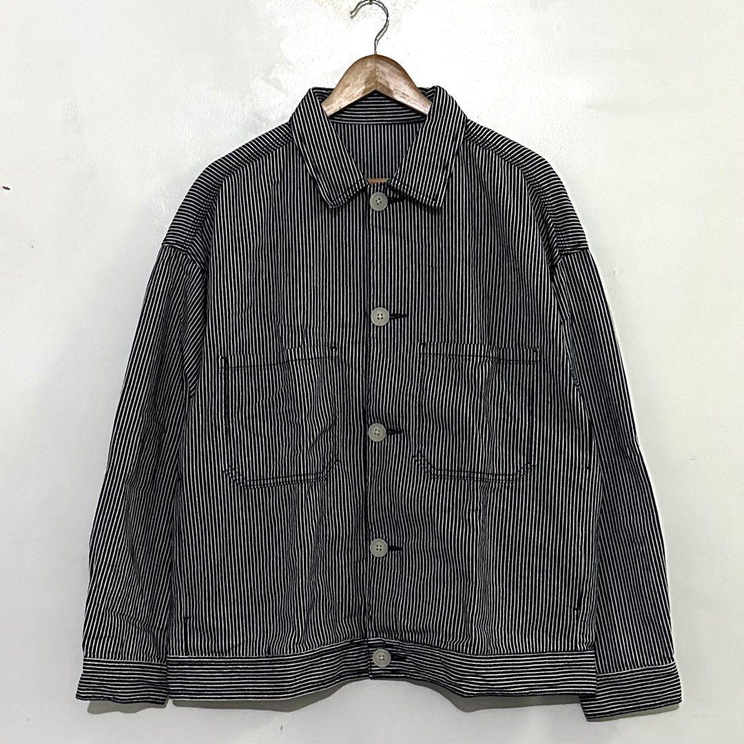 GU by Uniqlo Hickory Chef Jacket, Men's Fashion, Coats, Jackets and ...