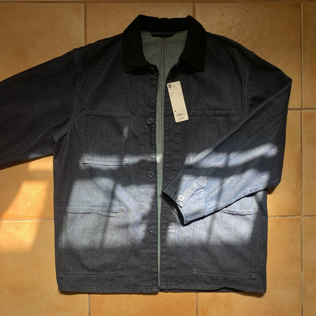 GU Denim Utility Jacket, Men's Fashion, Coats, Jackets and Outerwear on ...