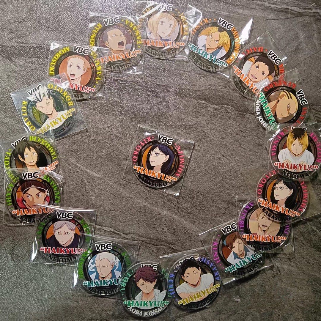 Haikyuu haikyu Badge Pin, Hobbies & Toys, Memorabilia & Collectibles ...