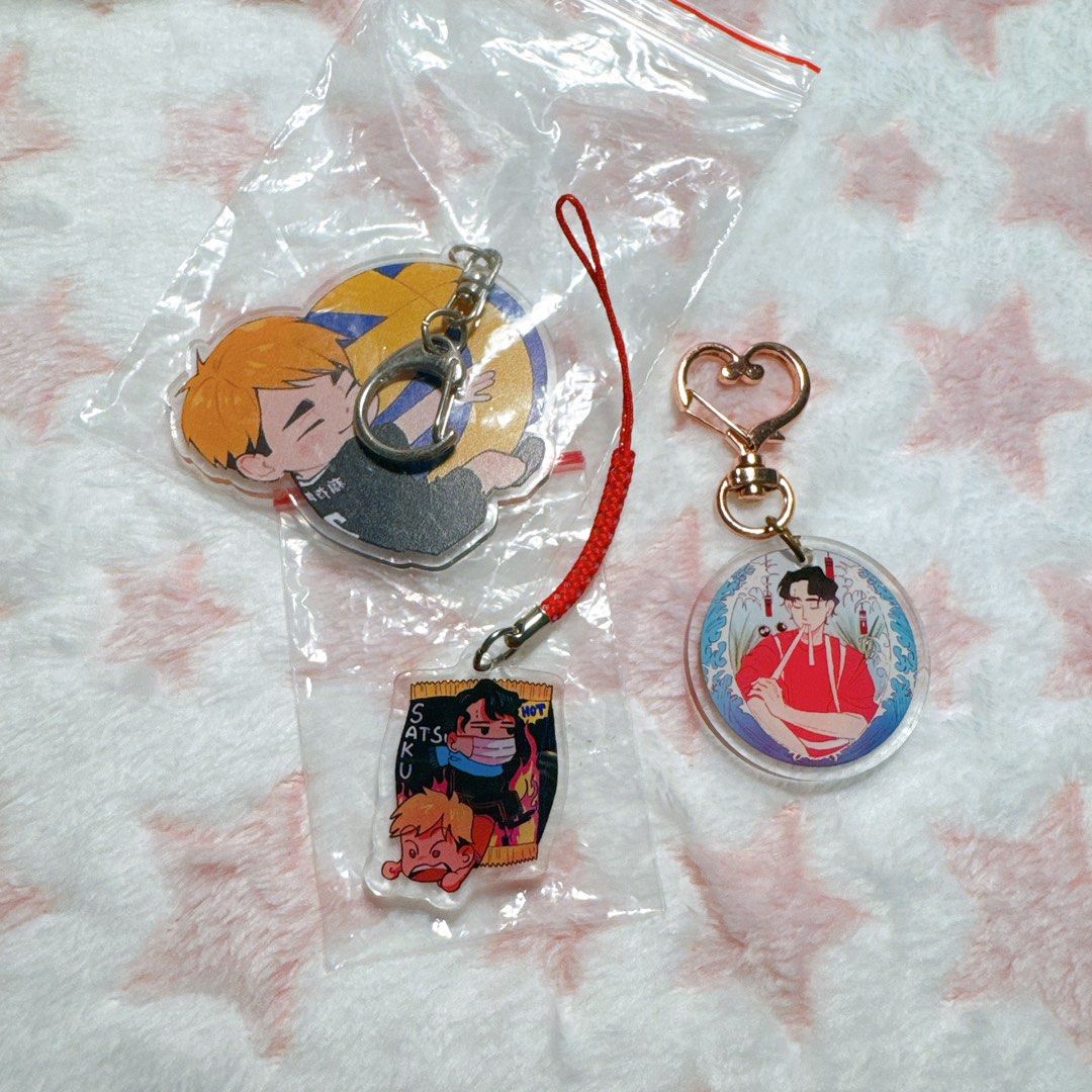 Haikyuu SakuAtsu Charm Set (Fanart) Miya Atsumu Sakusa Kiyoomi, Hobbies ...