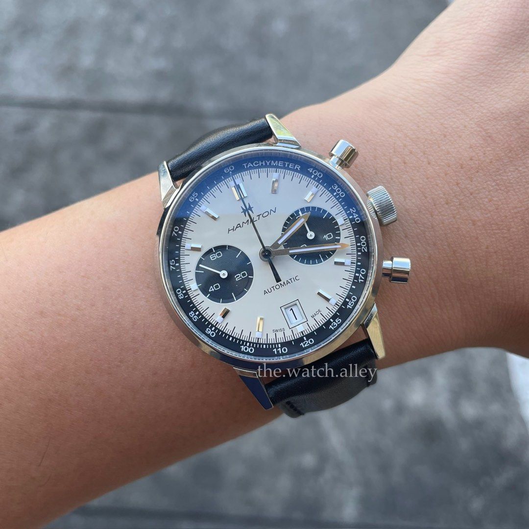 Hamilton Intramatic - Panda Dial Automatic Chronograph - H38416711, Men ...