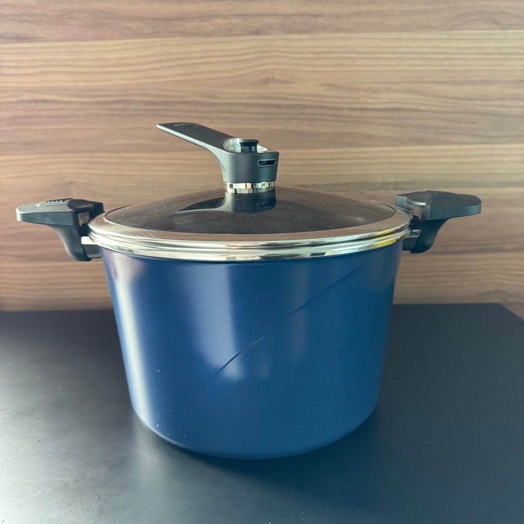 HappyCall IH Vacuum Pot Two Handle Deep Pot (28 cm, 9litres ...