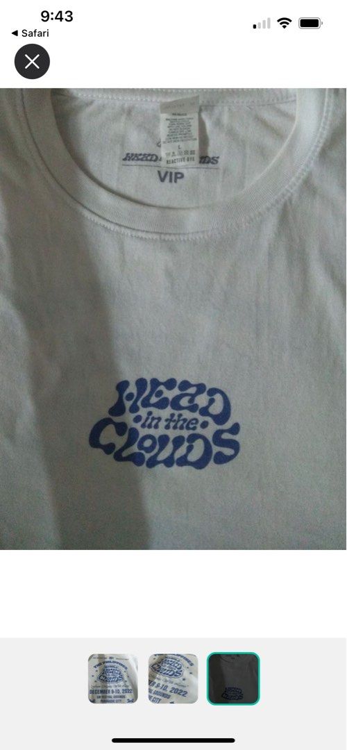 Head In The Clouds HITC Manila VIP T-Shirt, Men's Fashion, Tops & Sets ...