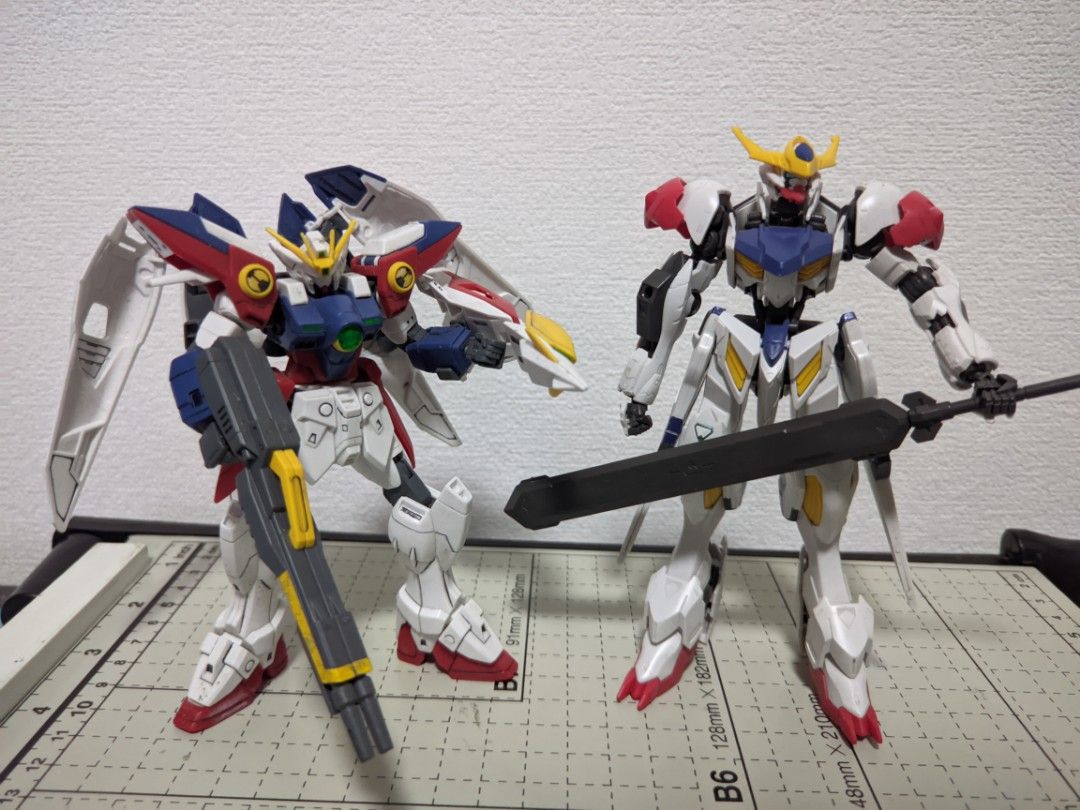 HG 1/144 Gundam Wing Zero and Barbatos Lupus BUNDLE, Hobbies & Toys ...