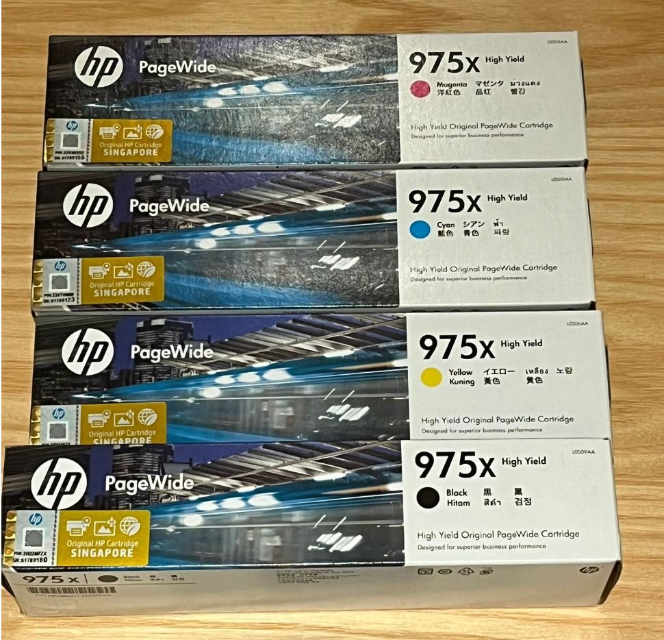HP Pagewide 975x High Yield Original Cartridge (Black Yellow Cyan ...