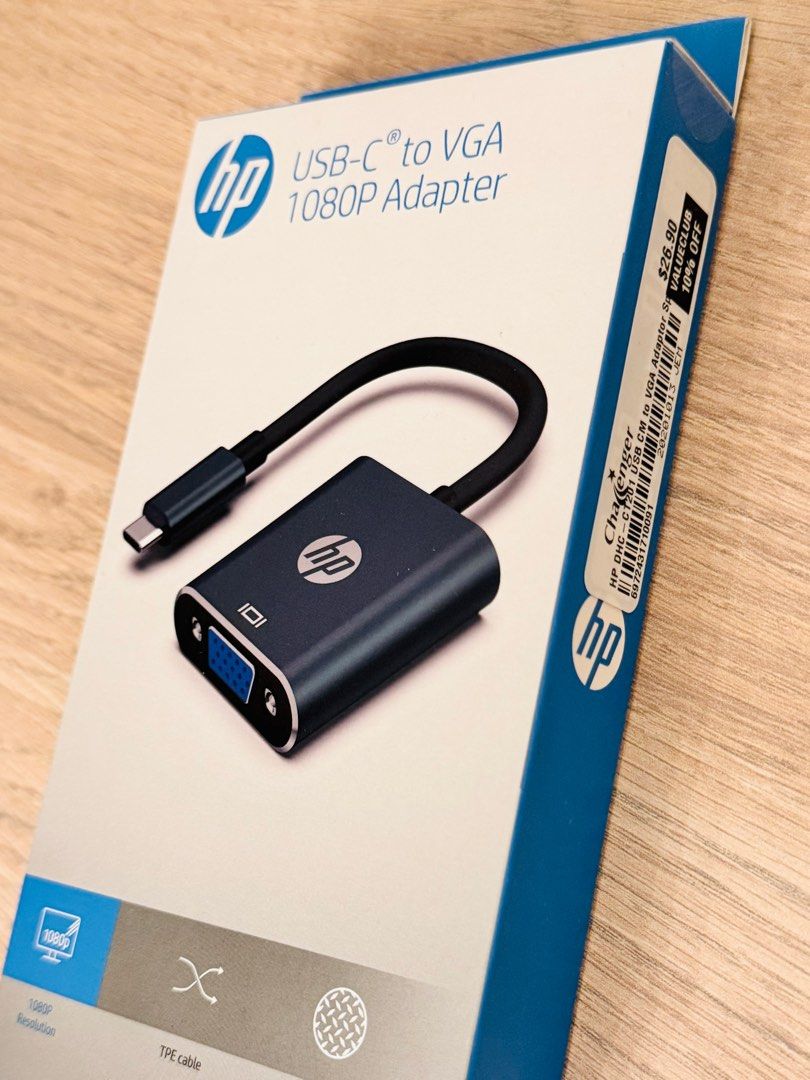 HP USB-C to VGA Adaptor, Computers & Tech, Parts & Accessories, Cables ...