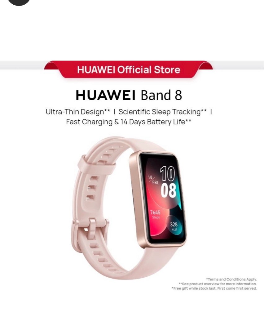 Huawei Band 8 Pink, Women's Fashion, Watches & Accessories, Watches on ...