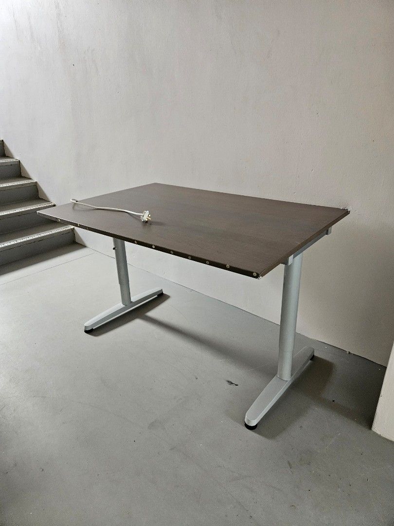 Ikea adjustable height study work computer table, Furniture & Home ...