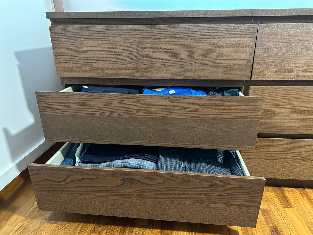 IKEA malm drawers, Furniture & Home Living, Furniture, Shelves ...