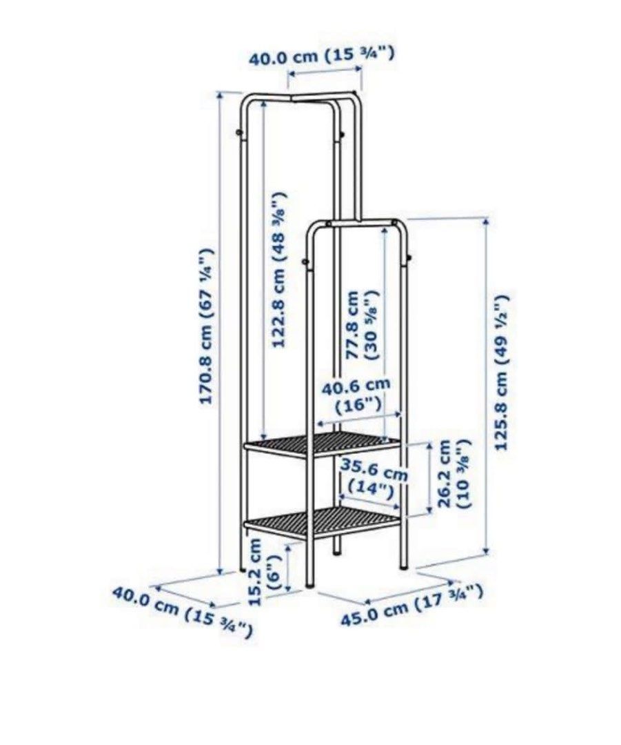 IKEA Nikkeby Clothes rack, Furniture & Home Living, Furniture, Shelves, Cabinets & Racks on ...