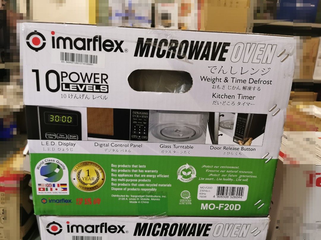 Imarflex microwave oven, TV & Home Appliances, Kitchen Appliances ...