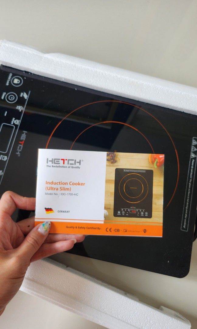 Induction Ultra Slim Cooker Soft Touch Control Panel (2000W) IDC-1705 ...