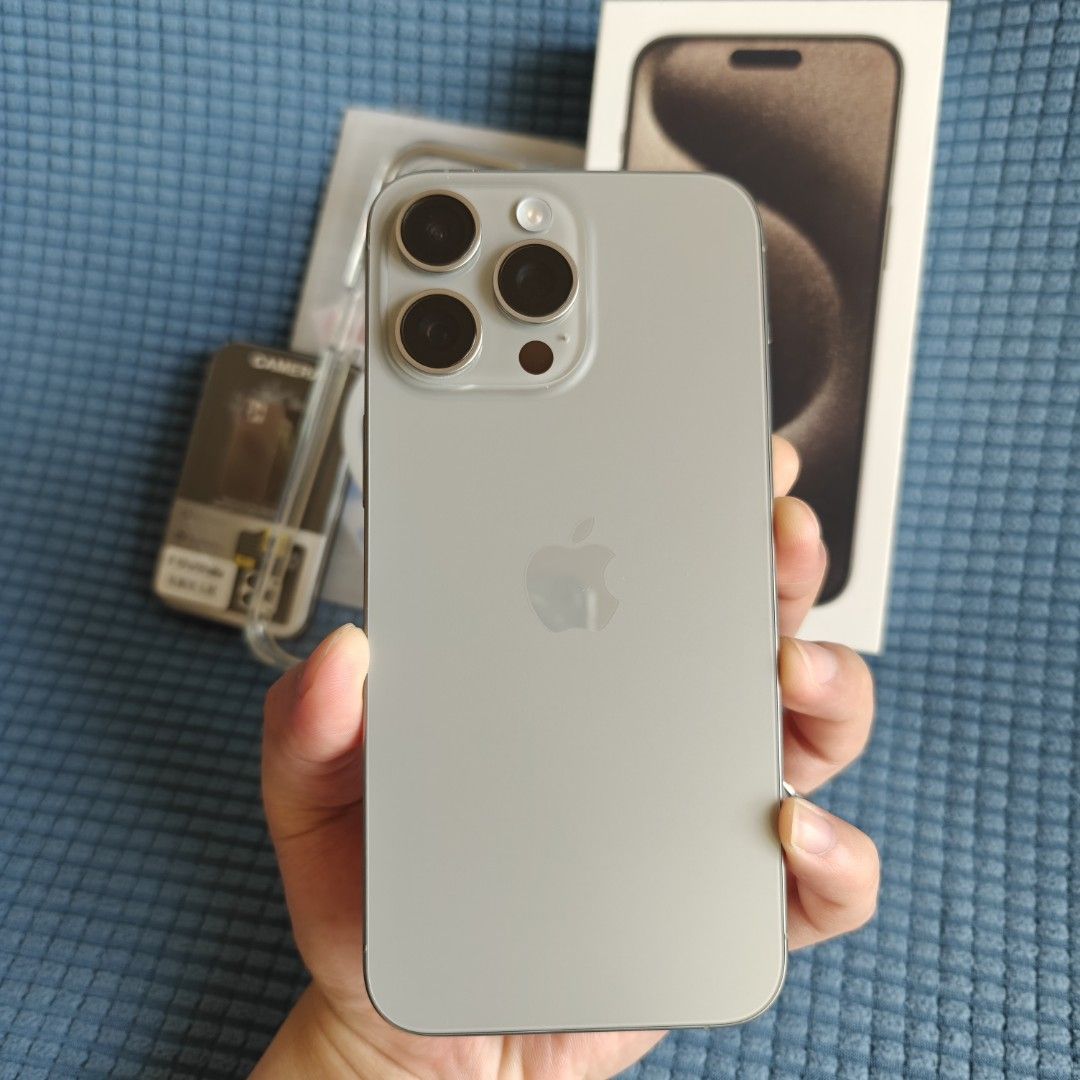 iPhone 15 Pro Max Dual Sim HK 256gb Natural Titanium, Mobile Phones ...