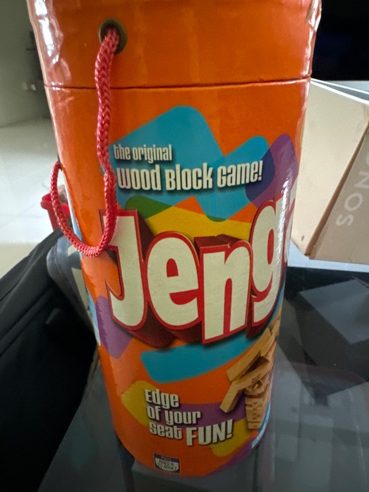 Jenga Wood Block Game, Hobbies & Toys, Toys & Games on Carousell