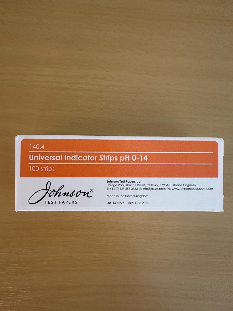 Johnson Ph paper (for ngt feeding), Health & Nutrition, Assistive ...