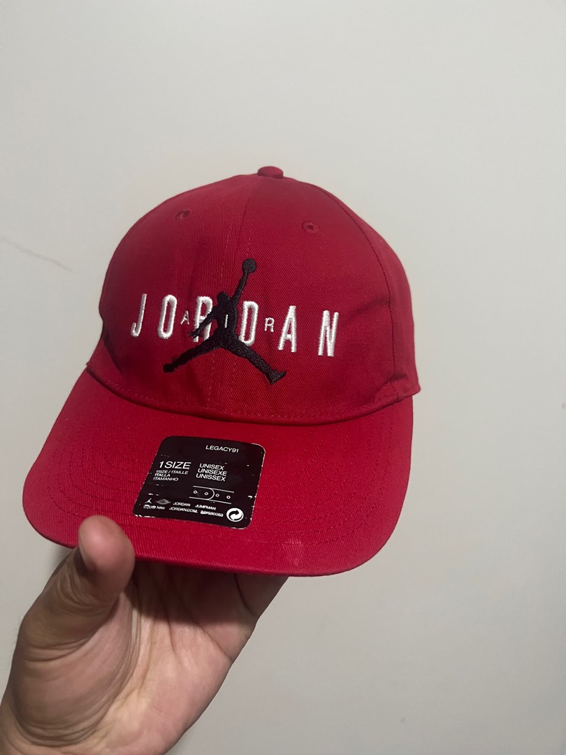Jordan Air Legacy 91 Snapback Cap - Big Logo, Men's Fashion, Watches ...