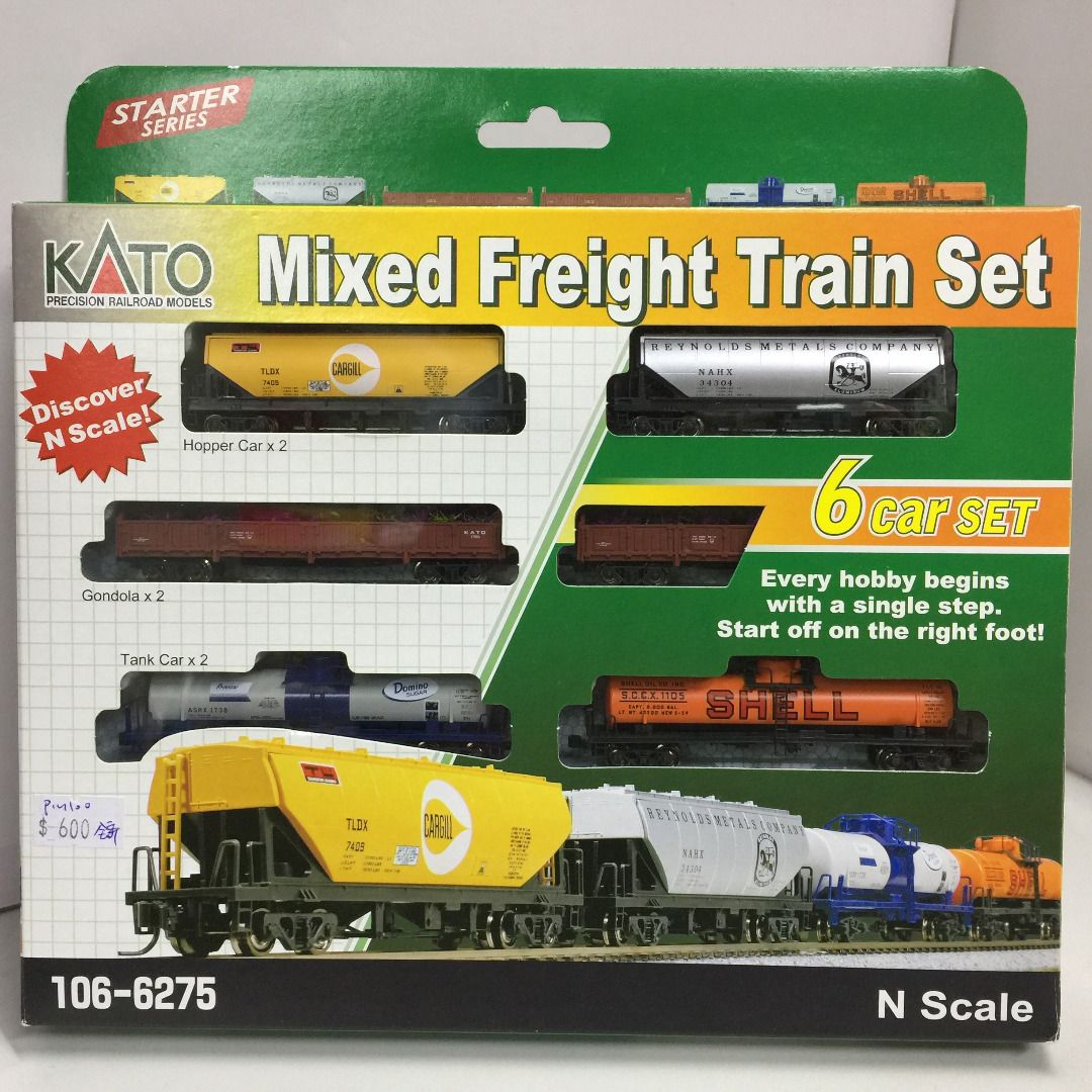 KATO N-GAUGE 106-6275 Mixed Freight Train Set 6 Car Set PRECISION RAILROAD MODELS (52332 ...