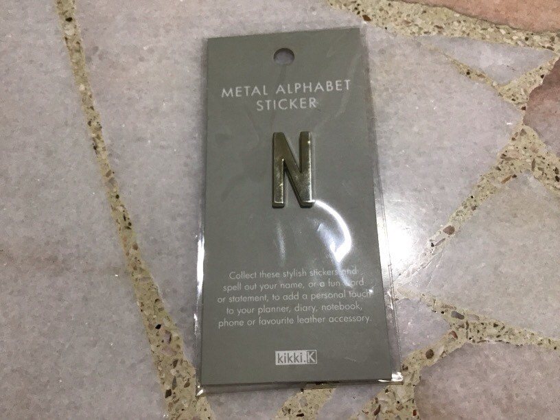 Kikki k Metal Alphabet Sticker, Hobbies & Toys, Stationery & Craft ...