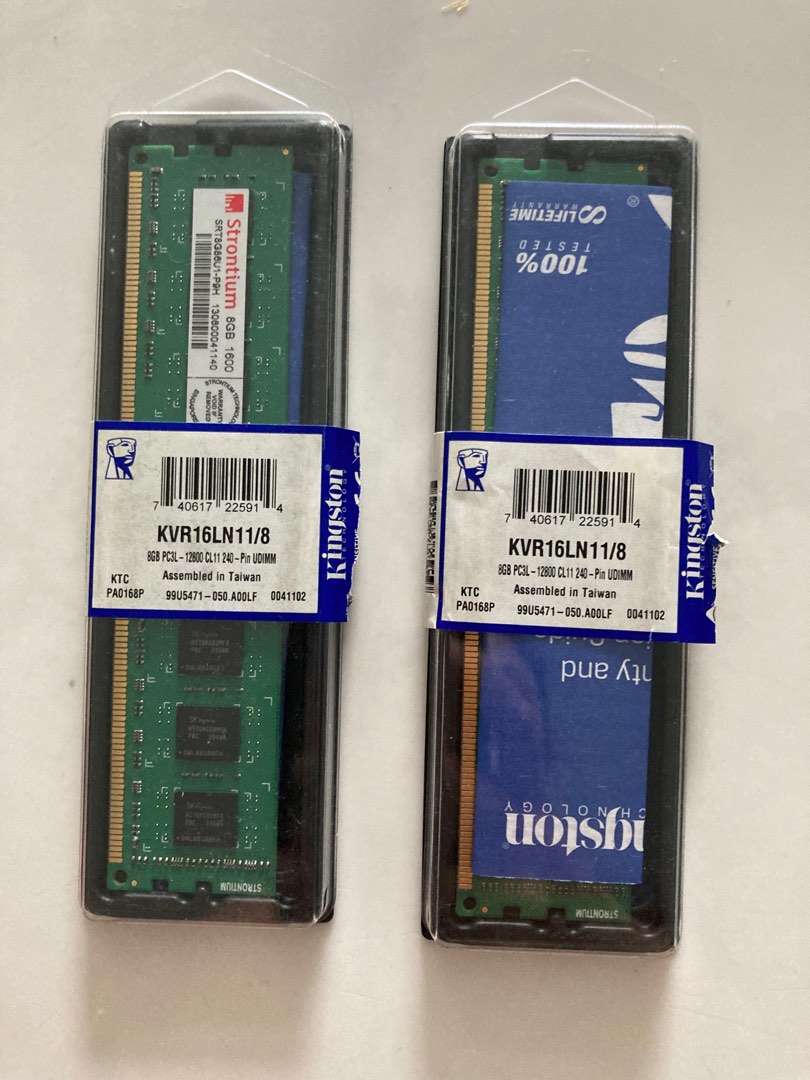 KVR16LN11/8 8GB Strontium, Computers & Tech, Parts & Accessories ...
