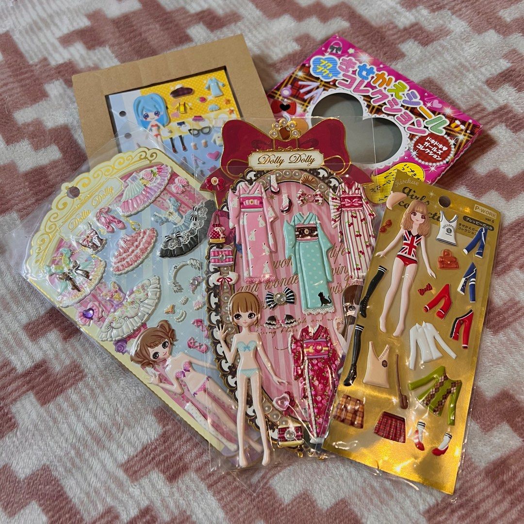 ku-ria/Kisekai Dress-Up Doll Sticker Set, Hobbies & Toys, Toys & Games ...
