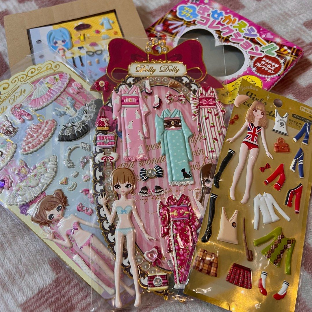 ku-ria/Kisekai Dress-Up Doll Sticker Set, Hobbies & Toys, Toys & Games ...