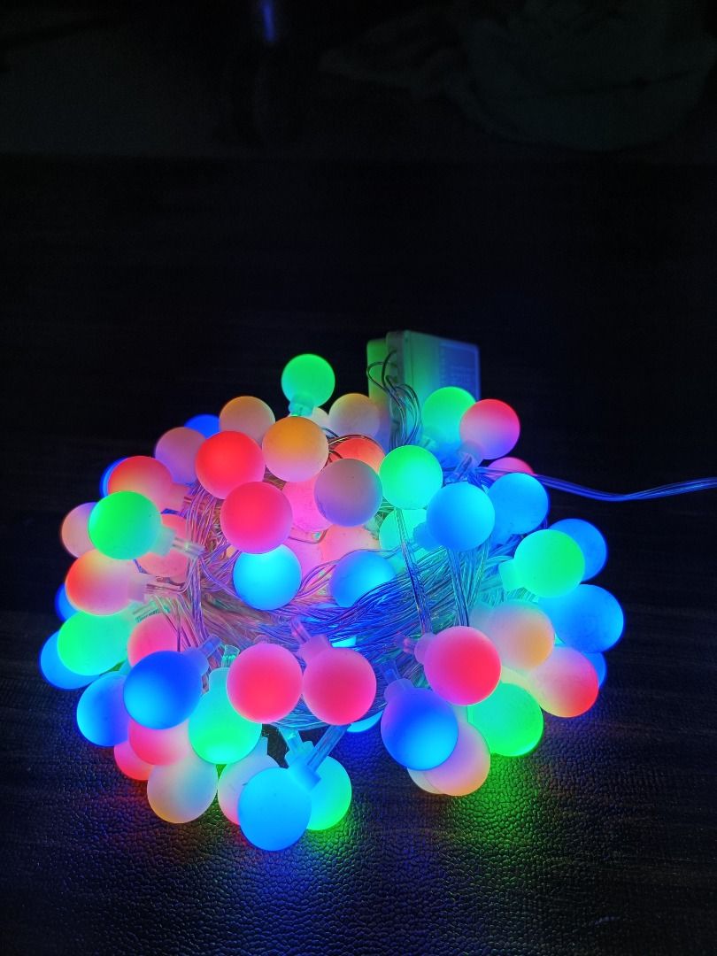 LED Fairy Lights Globe String Ball Warm White Wedding Xmas Party EU 2 ...