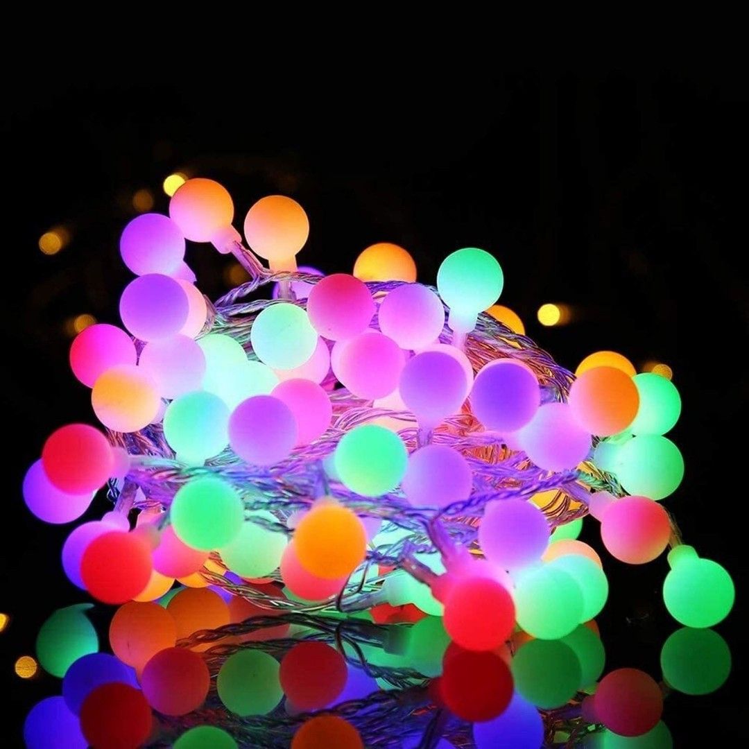 LED Fairy Lights Globe String Ball Warm White Wedding Xmas Party EU 2 ...
