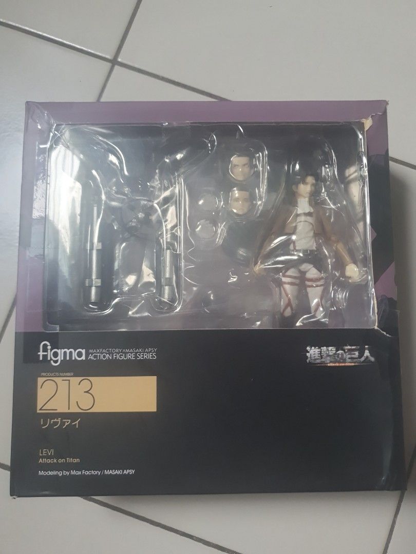 Levi, Attack on Titan Figma, Hobbies & Toys, Toys & Games on Carousell
