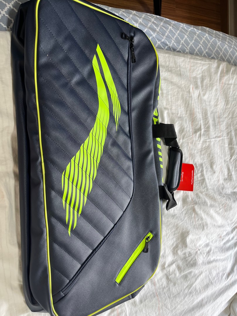 Li Ning badminton kit bag, Sports Equipment, Sports & Games, Racket ...