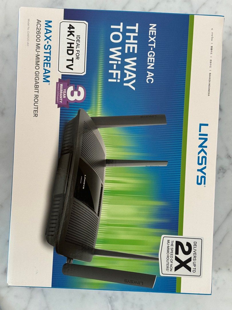 Linksys AC2600 MU-MIMO Gigabit Router, Computers & Tech, Parts ...