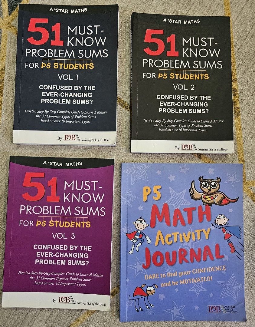 LOB Learning out of the box 51 must-know problem sums for P5 students ...