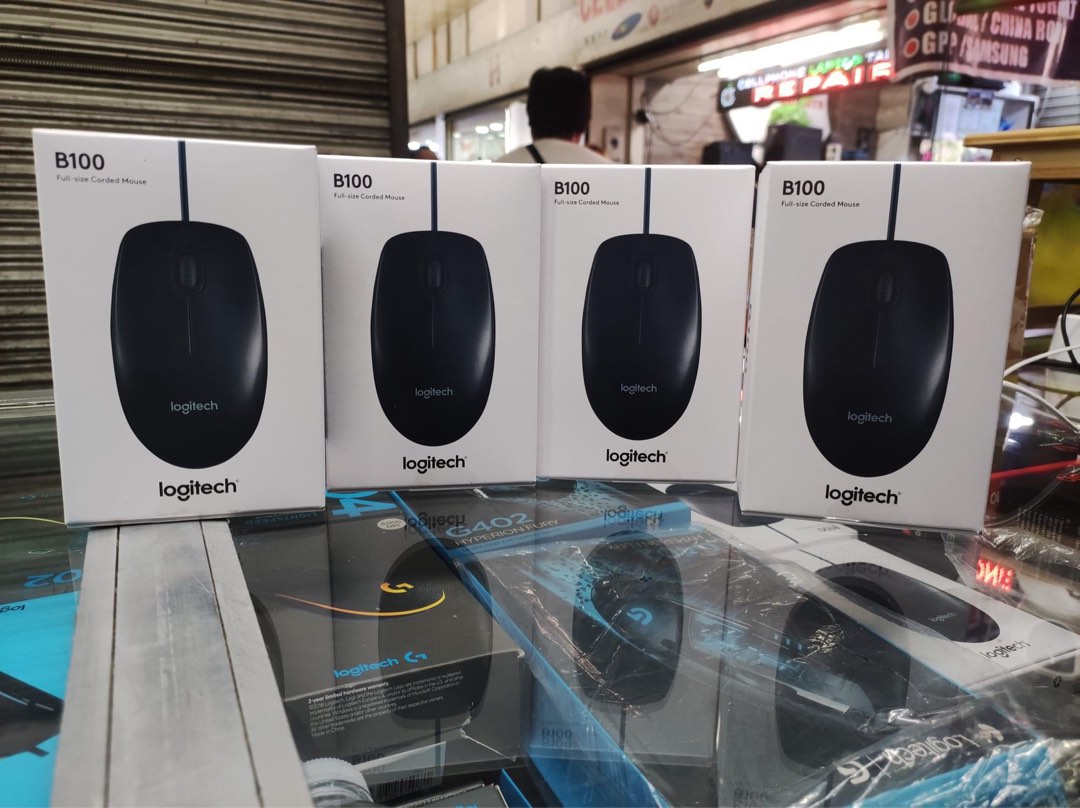 Logitech B100 original mouse, Computers & Tech, Parts & Accessories ...