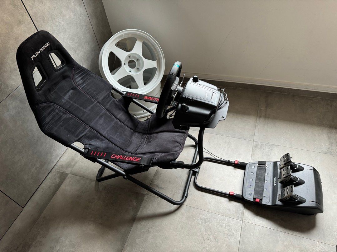 Logitech G29 w/ shifter for ps/pc with Playseat challenger, Video ...