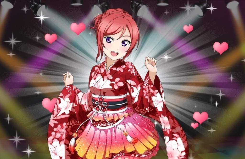 Maki Love Live Yukata Cosplay Outfit Full Set, Women's Fashion, Dresses ...